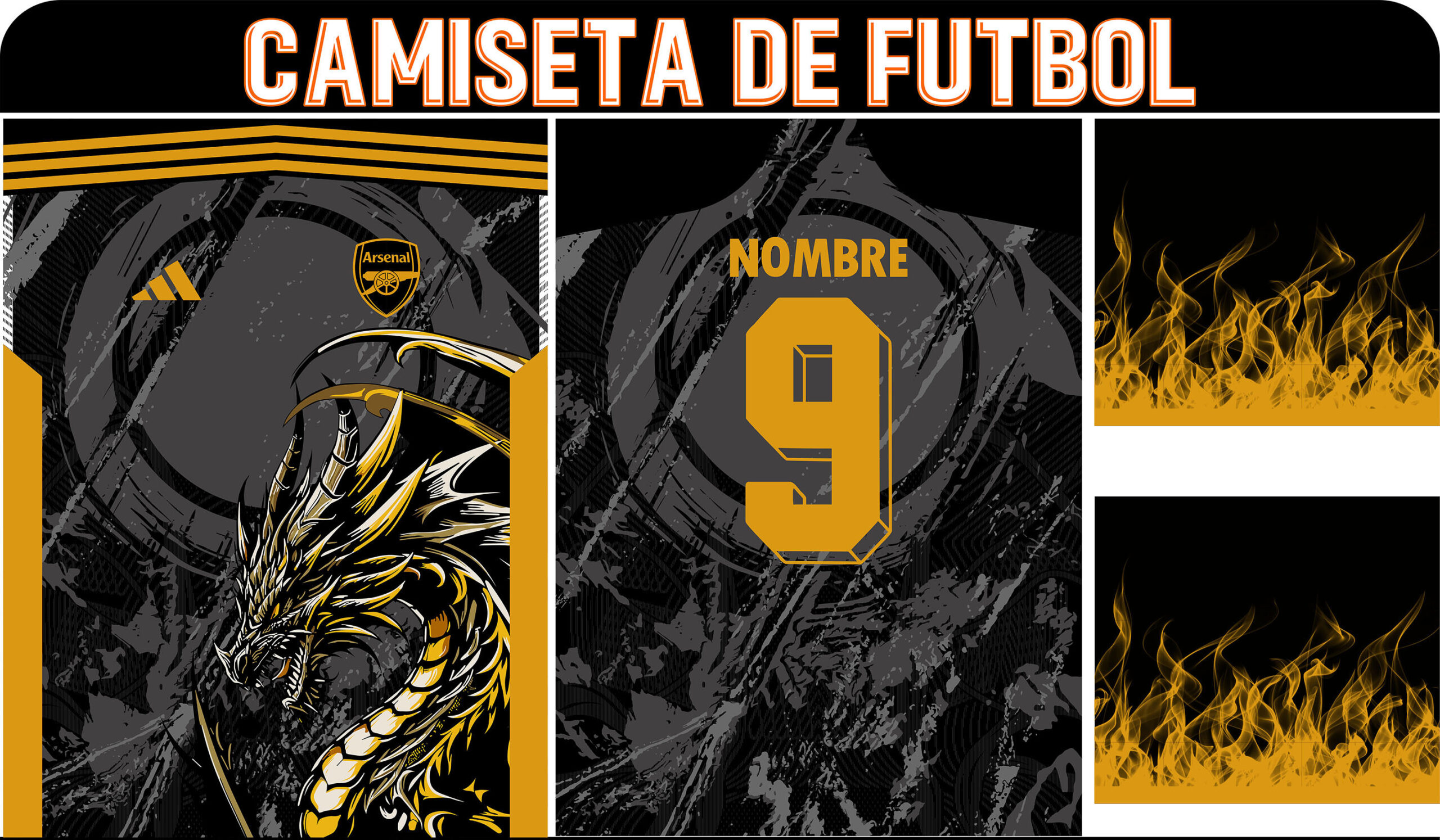 Diseños Vectorizados para Camisetas de Futbol - Camisetas de Futbol